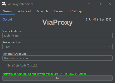 工具类 - ViaProxy | CyanBukkit 我的世界青桐插件资源中心